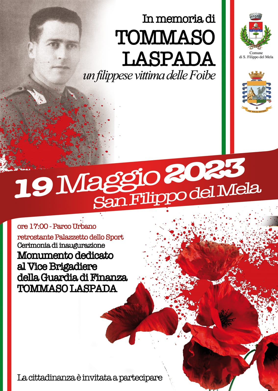 Un monumento in memoria del Vice Brigadiere Tommaso La Spada